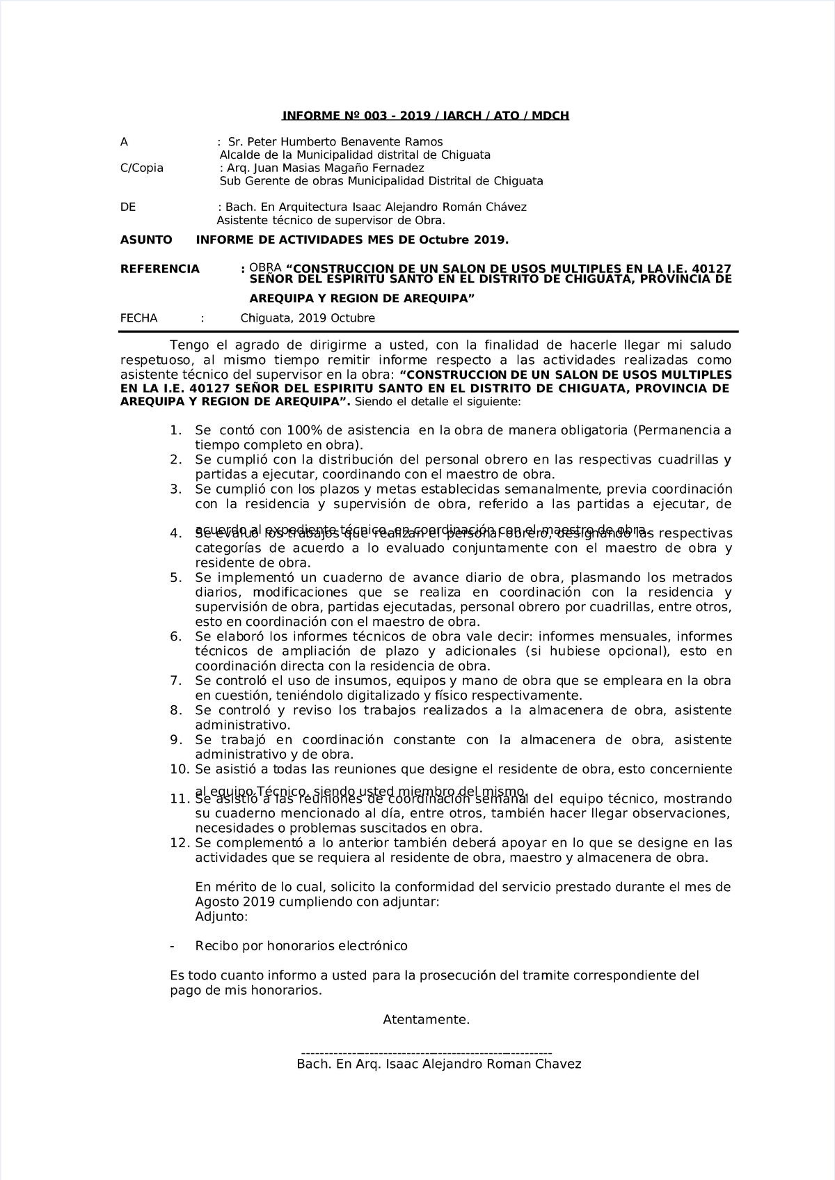 Pdf-informe-de-asistente-tecnico-de-obra compress - DOIG\AC O¶ >>0 - 54 / DE@B / EXG / - Studocu