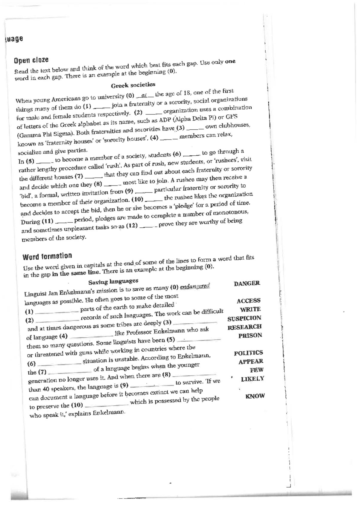 1BC cloze and word form practice - Circuitos Electrónicos Digitales ...