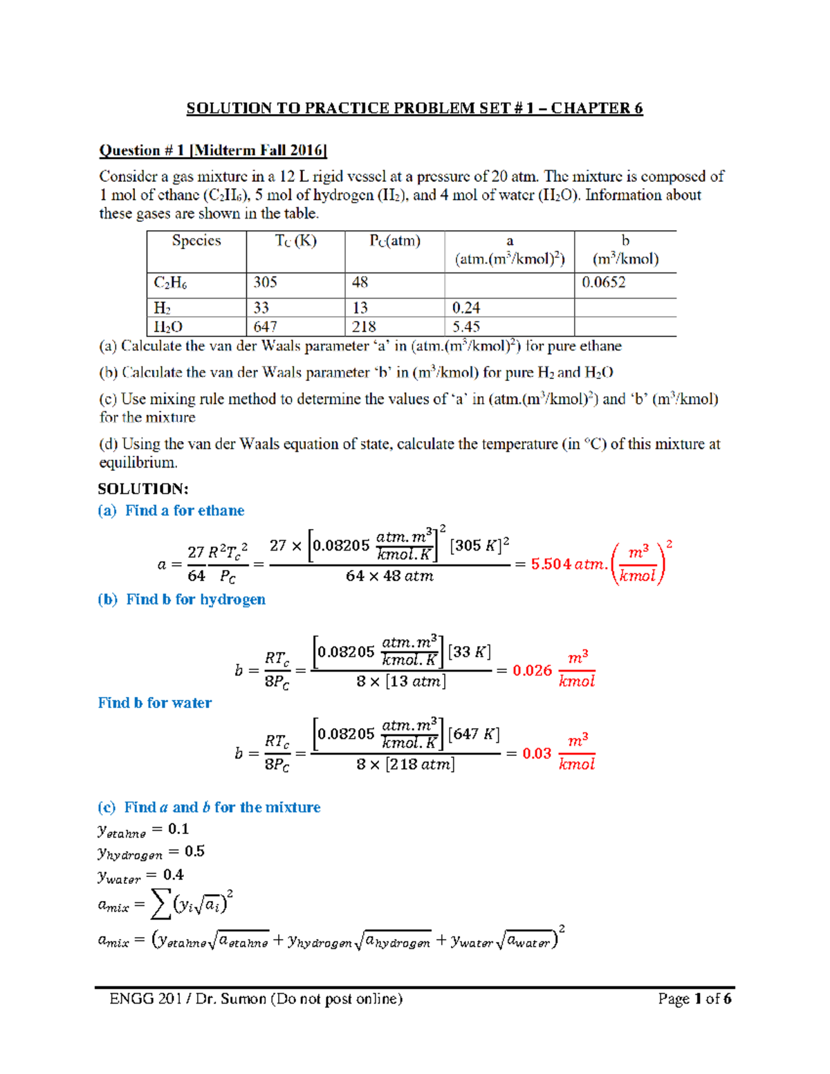 Solution to practice problem set # 1 - Ch 6 - SOLUTION TO PRACTICE ...