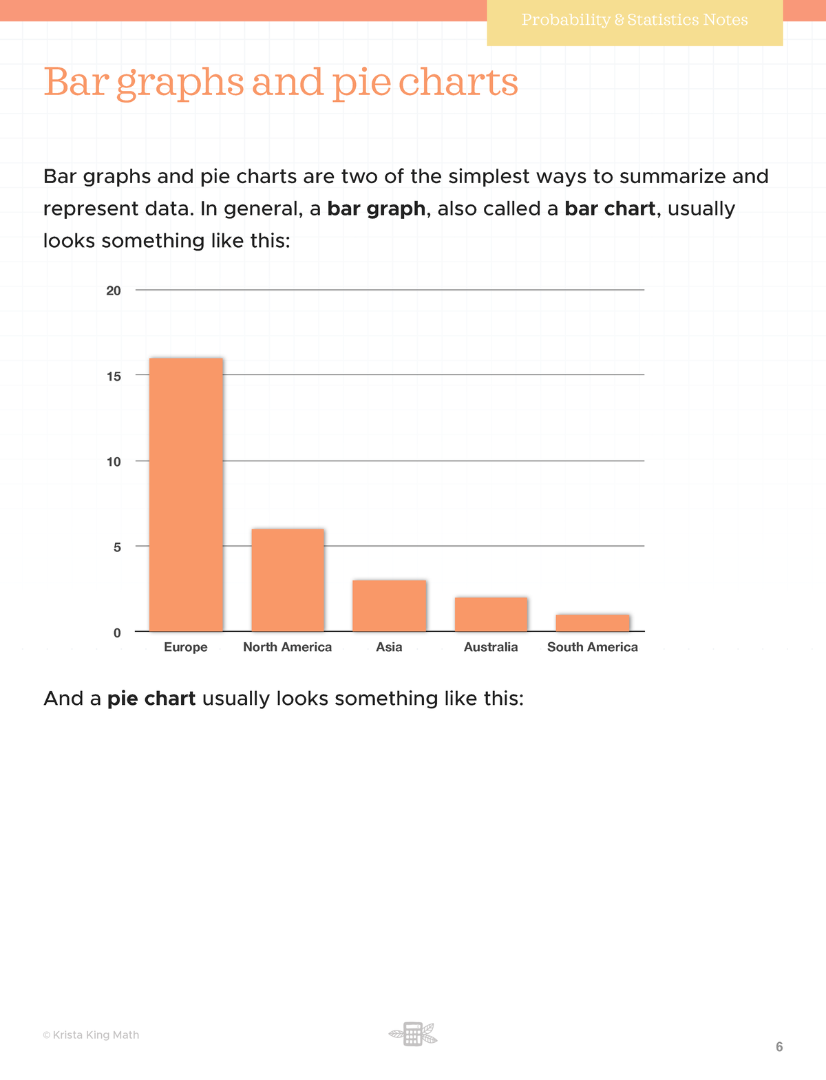 02 Bar graphs and pie charts - Bar graphs and pie charts Bar graphs and ...