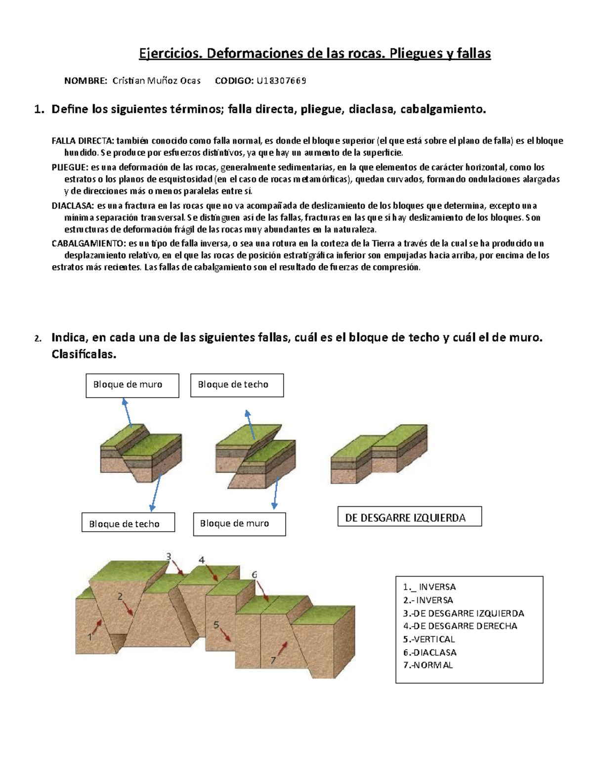 S06.s6 - Ejercicios practicos de pliegues y falla S - Ejercicios ...
