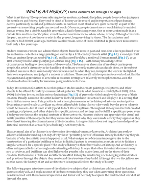 Art History Document - Art History Timeline Art Periods/ Movements ...