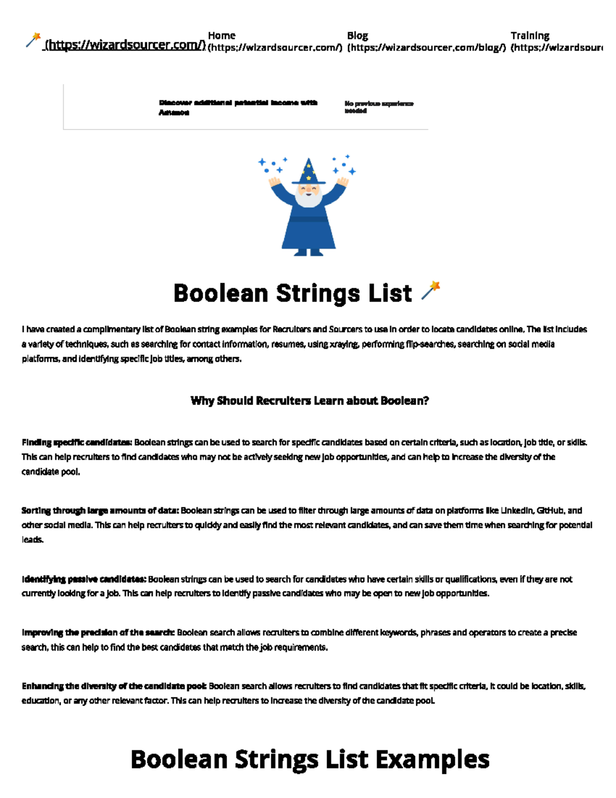 Boolean search strings - Home Blog Training Discover additional ...