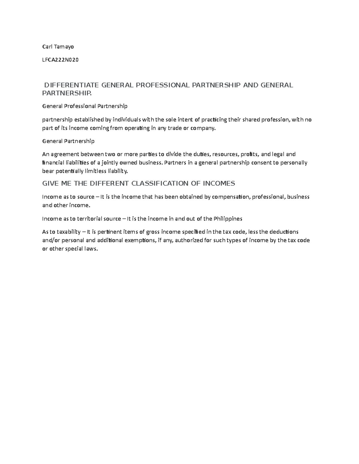 Quiz 5 - QDWQQWQD - Carl Tamayo LFCA222N DIFFERENTIATE GENERAL ...