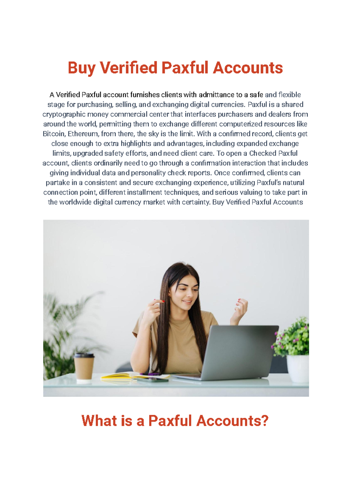 Paxful Accounts - Paxful is a shared cryptographic money commercial center that interfaces - Studocu