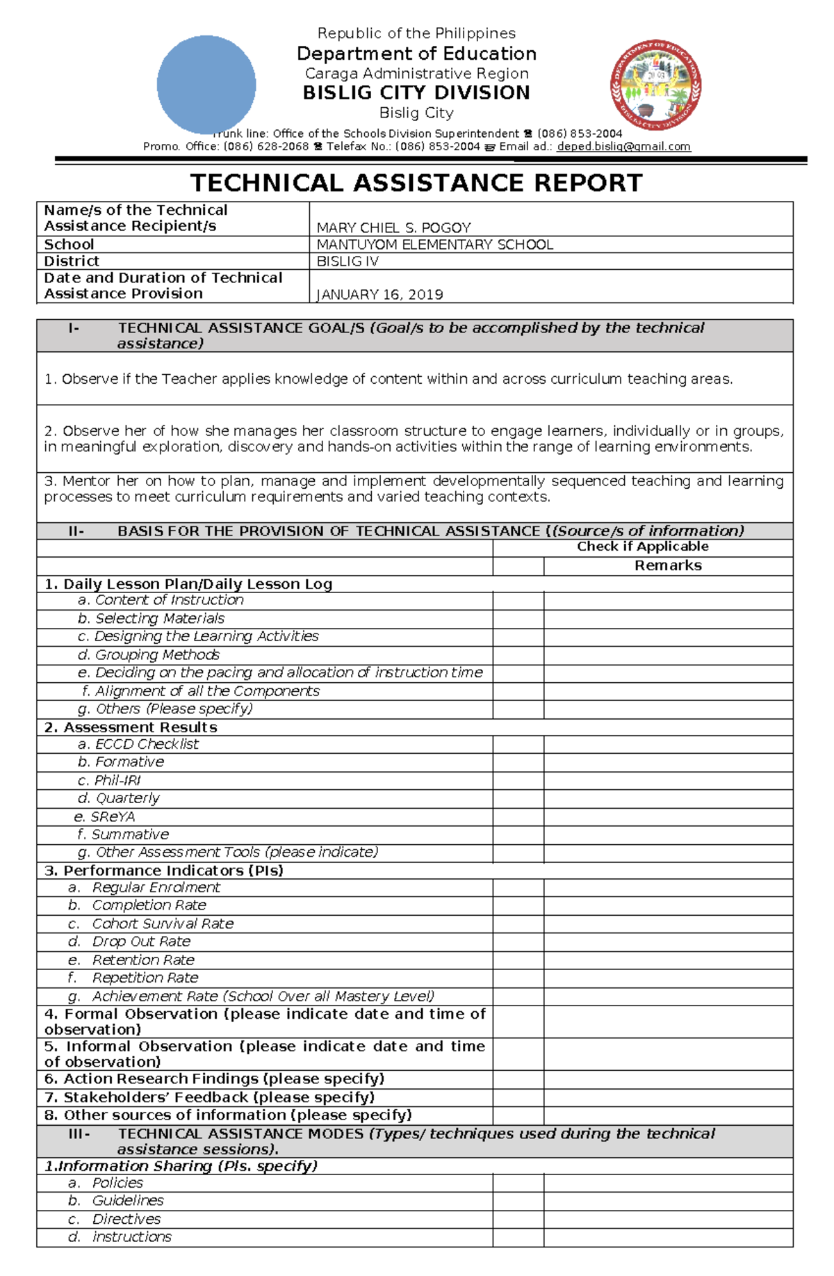 459953285 Technical Assistance Report Final docx - Republic of the ...