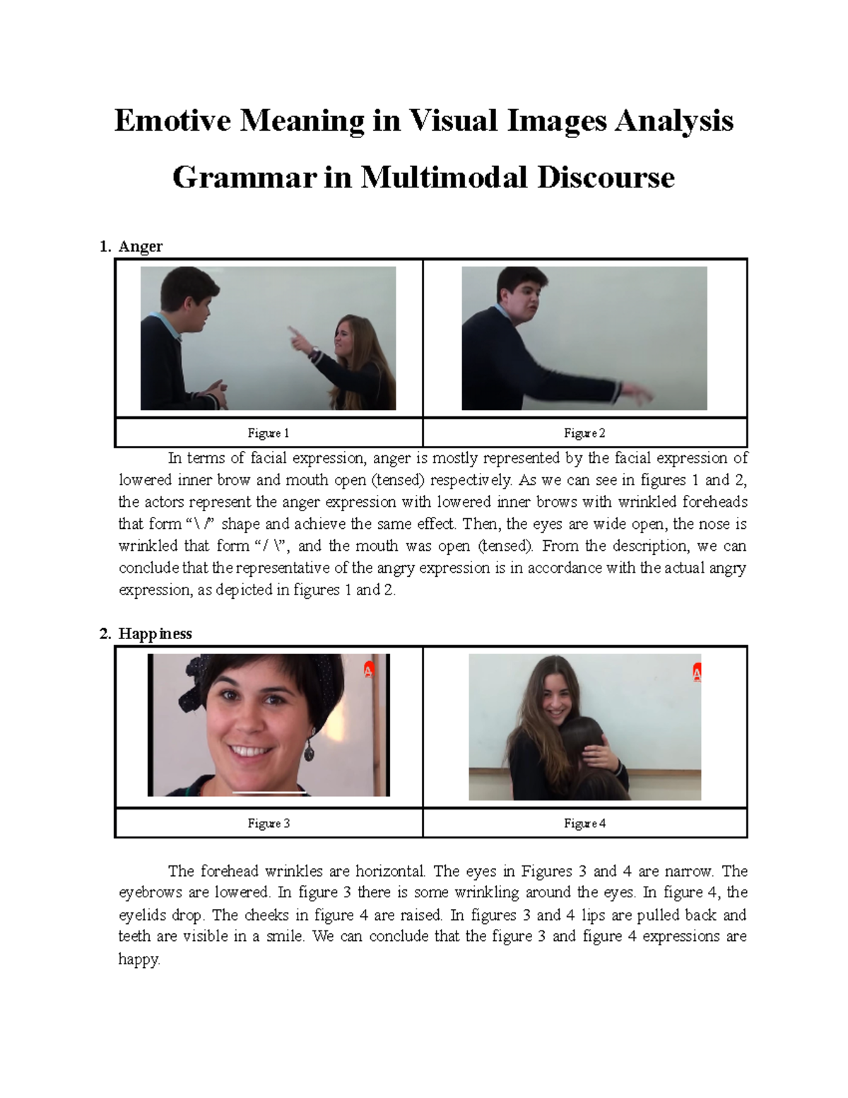 Practical Facial Expression Analysis - Emotive Meaning in Visual Images ...