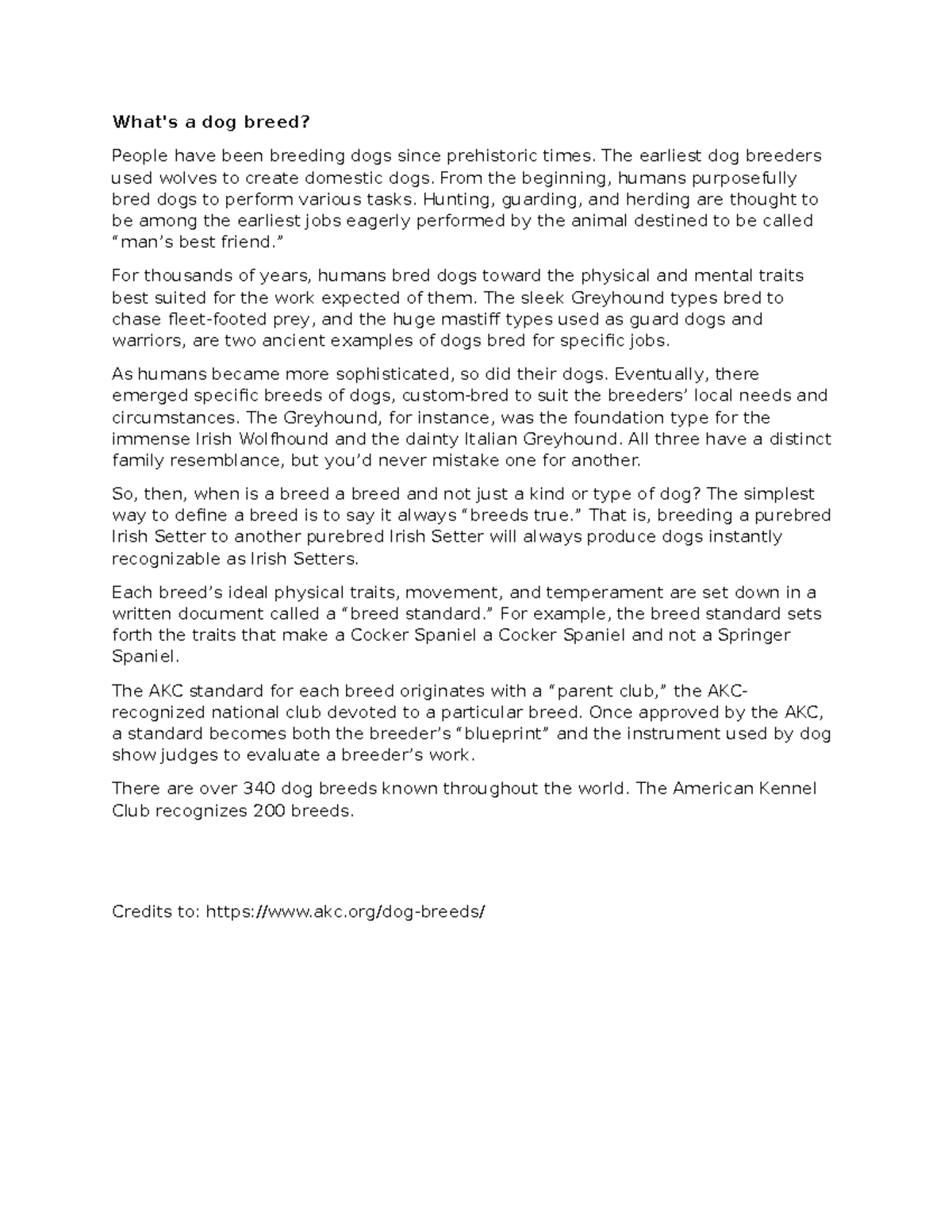 Dog breed meaning - What's a dog breed? People have been breeding dogs ...