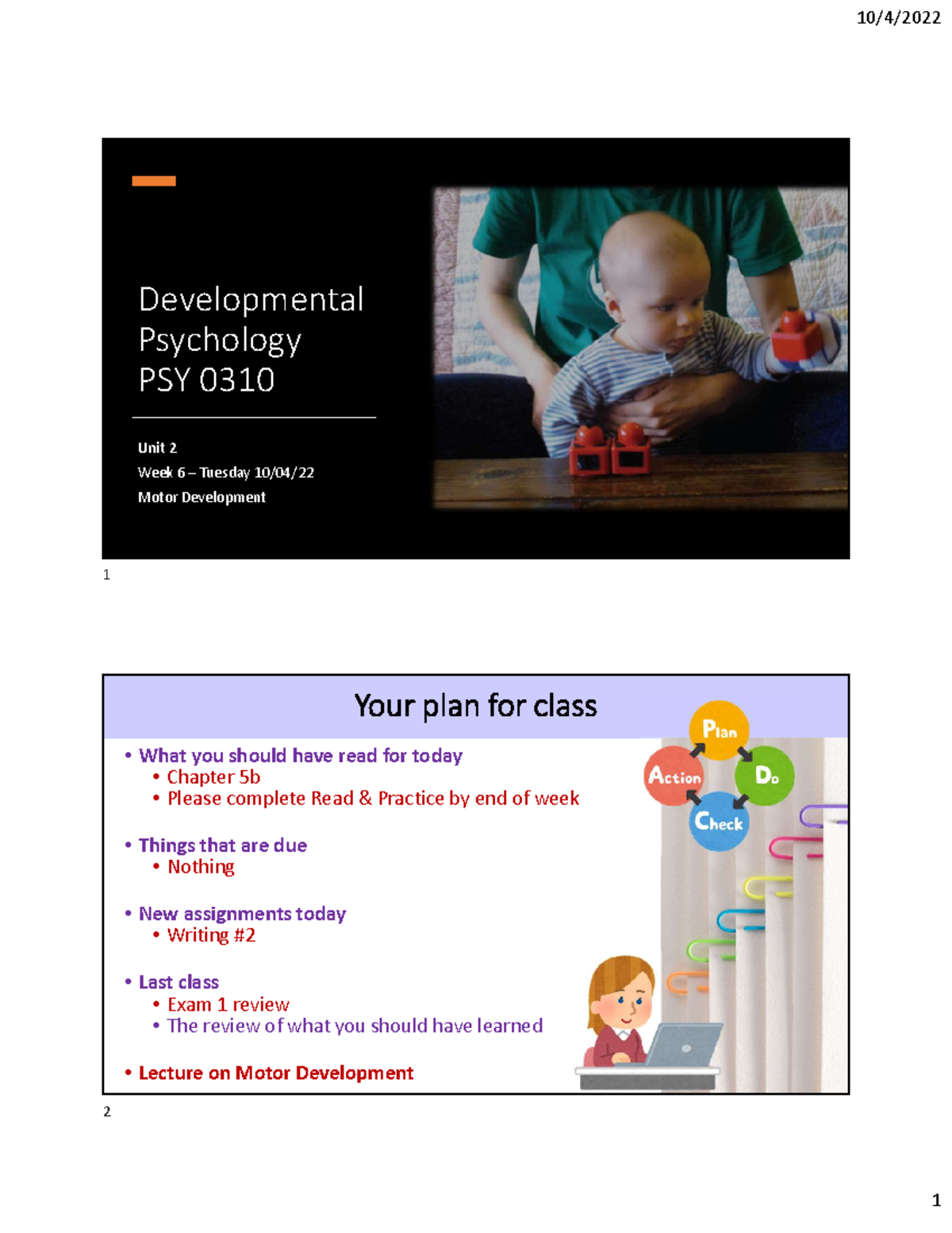 Kami Export - W6 C1 Motor Dev - Developmental Psychology PSY 0310 Unit ...