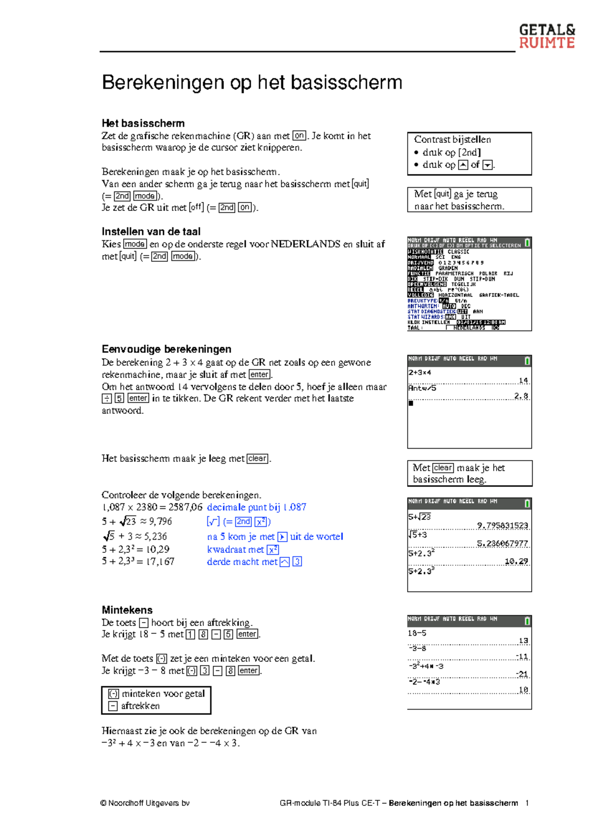 TI-VAC-Berekeningen-op-het-basisscherm - Berekeningen op het ...