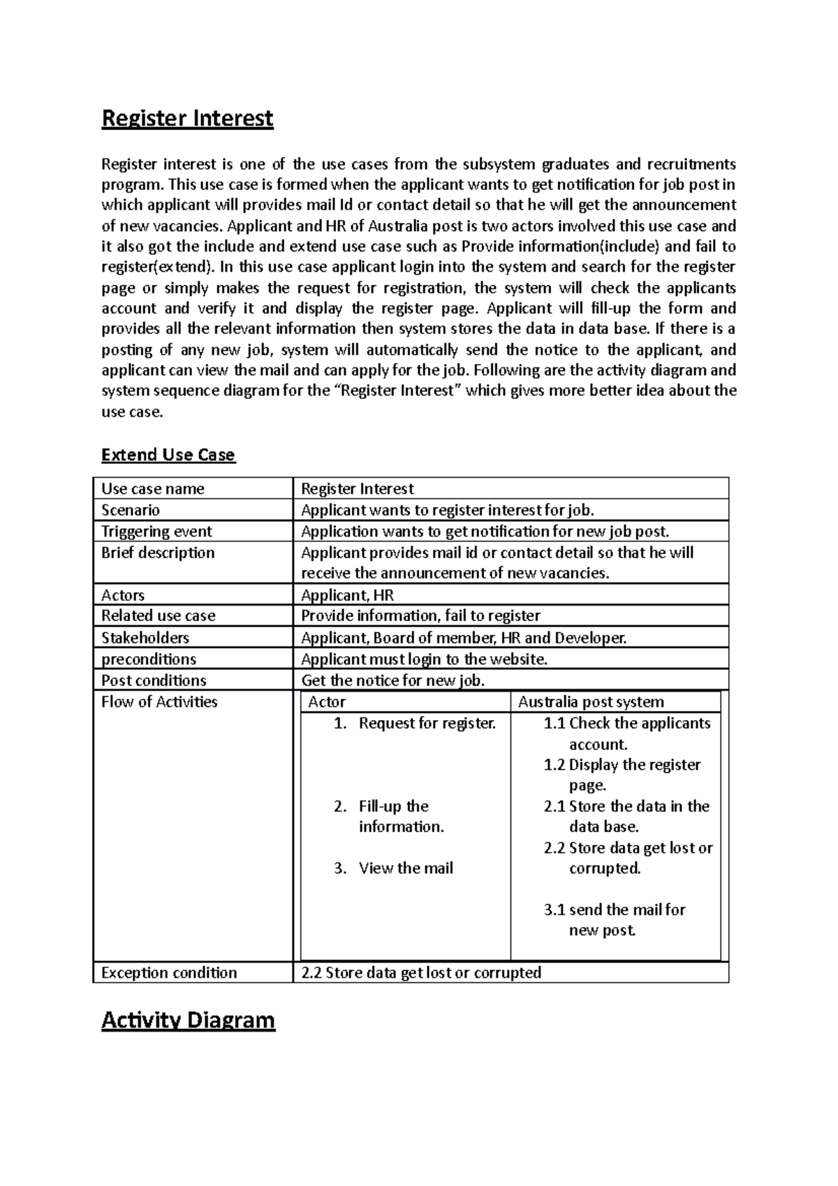 Assessment 2 - Assignment 2 - Register Interest Register interest is ...