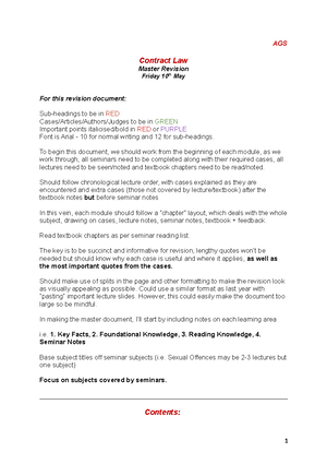 Contract Law Revision - Formation of Contract What does the law require ...