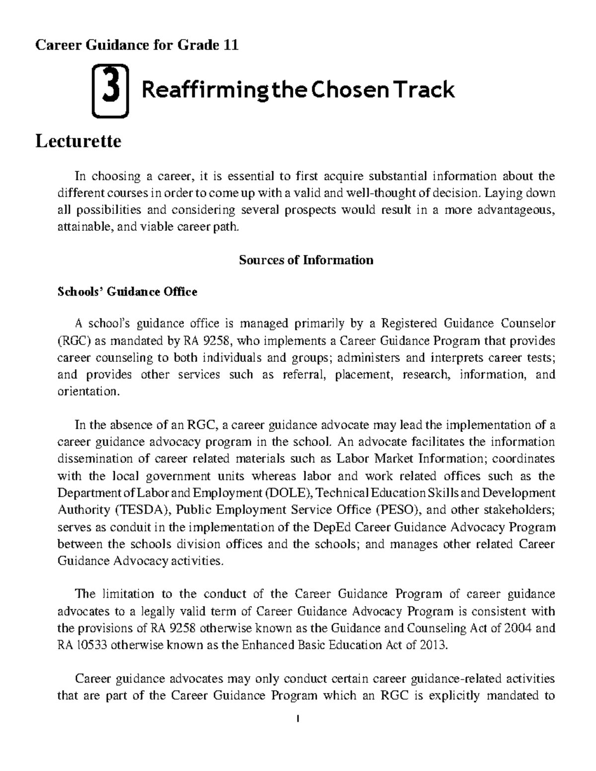 Career Guidance Module 3 for Grade 11 Final - Accounting Information ...