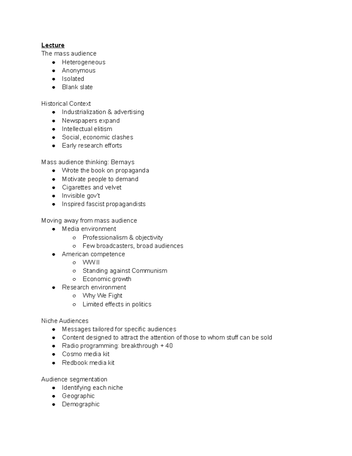 4 11 L3 The Audience From an Industry Perspective - Lecture The mass ...