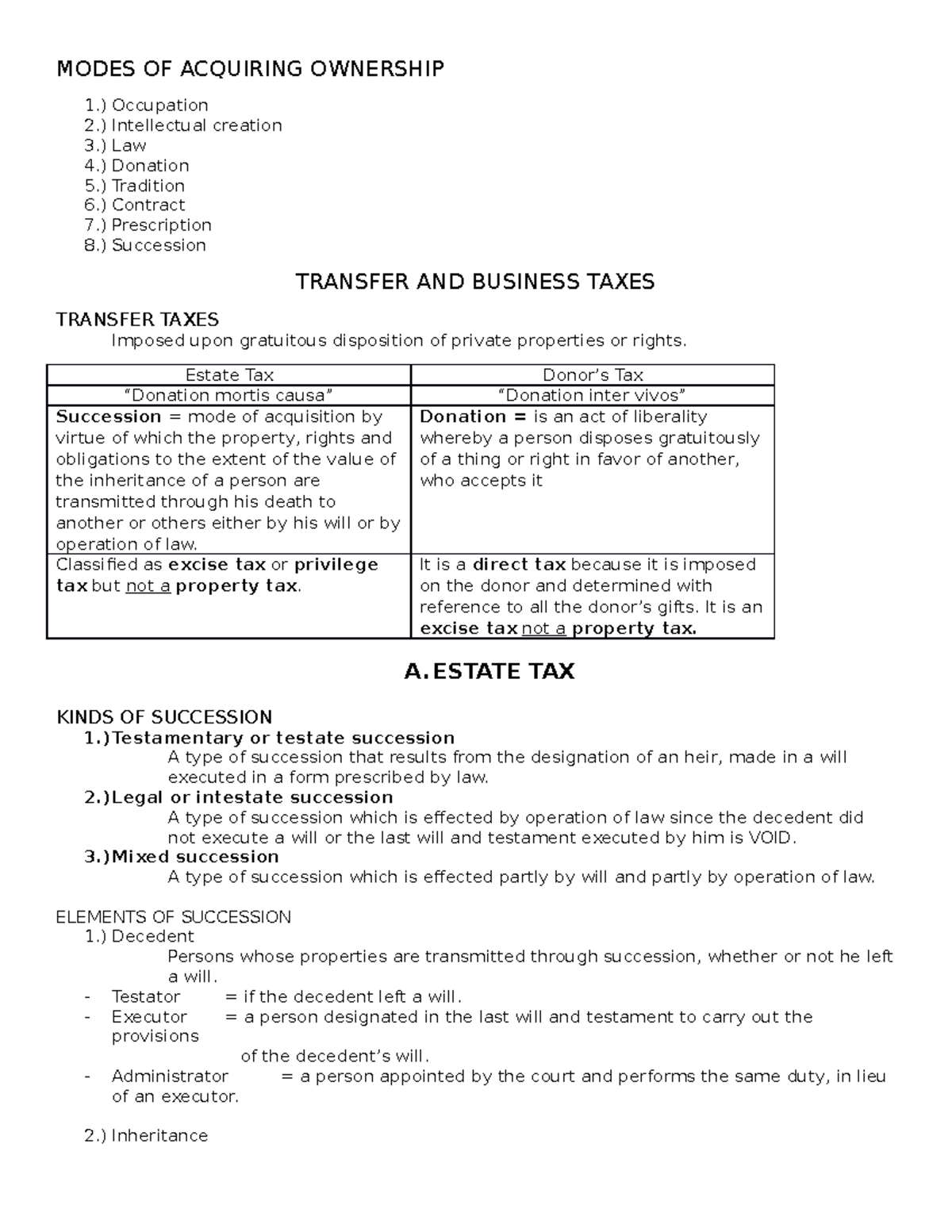 Business-and-transfer taxation by tabag - BS Accountancy - Studocu