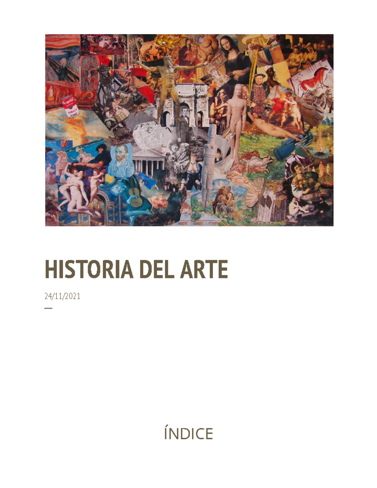 Trabajo de historia del arte - HISTORIA DEL ARTE 24/11/ ─ ÍNDICE 1 ...