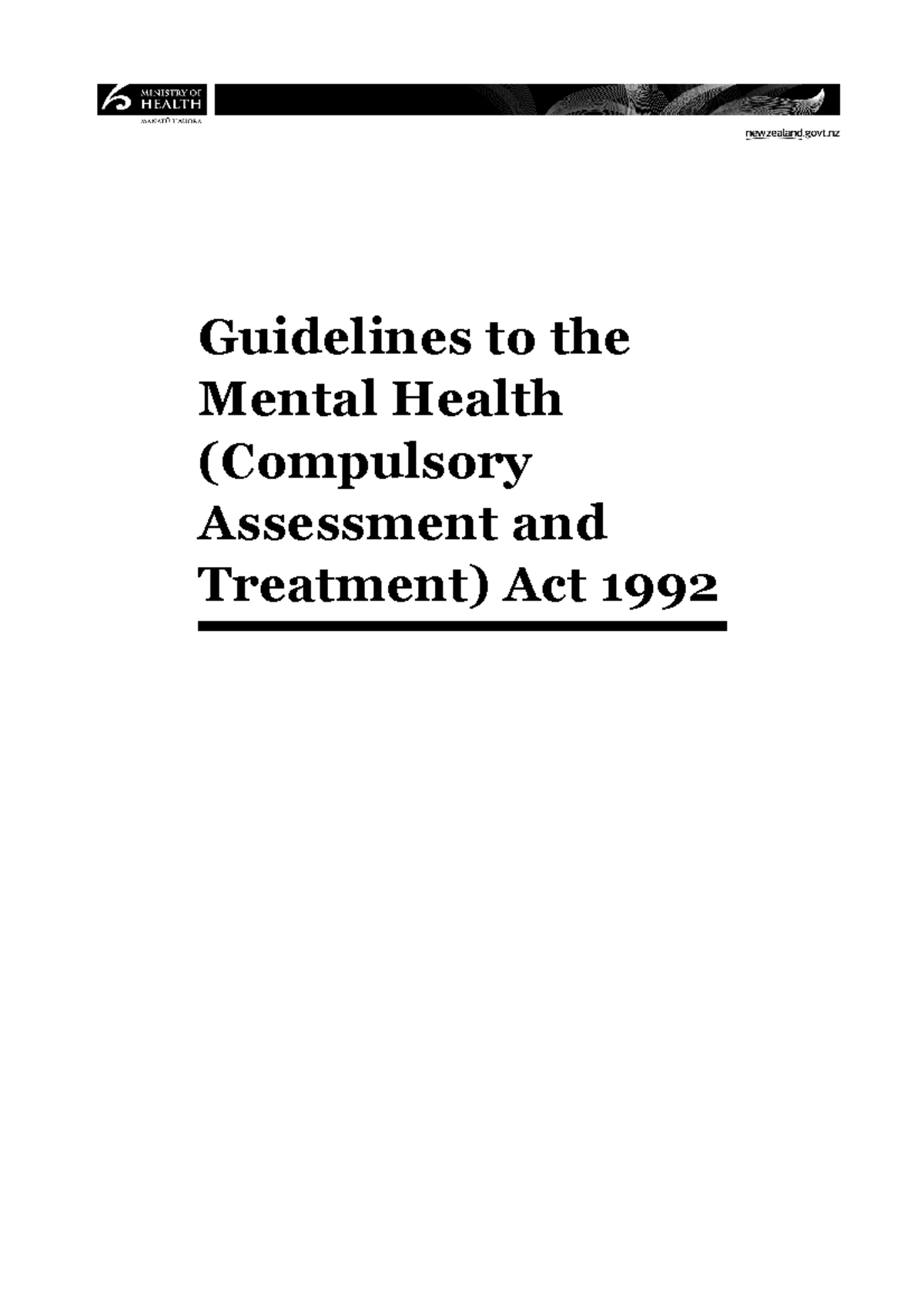 Guide-to-mental-health-act - Guidelines to the Mental Health ...