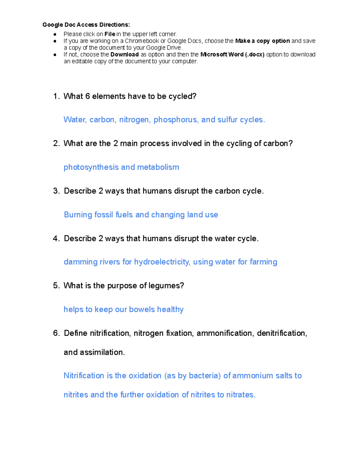 Module Three Lesson Three Lecture Notes - Google Doc Access Directions ...