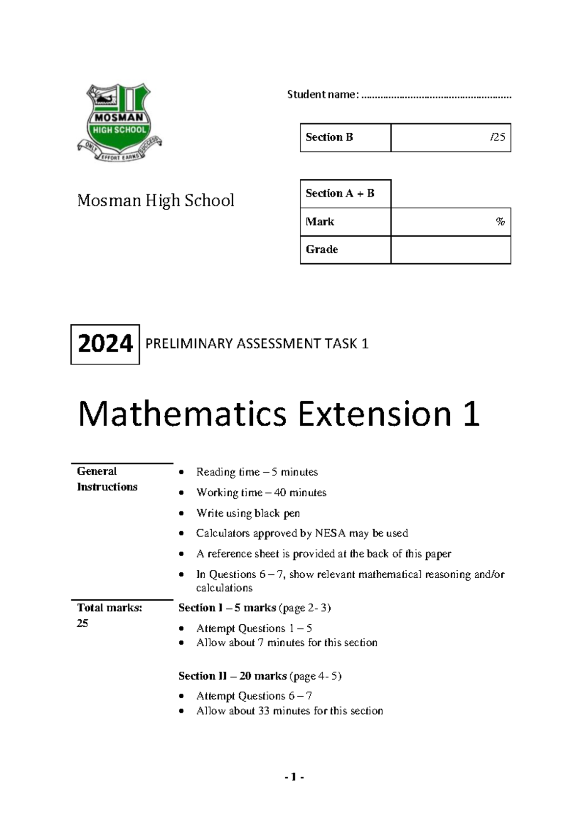Task 1 2024 Prelim - 1 - Student name