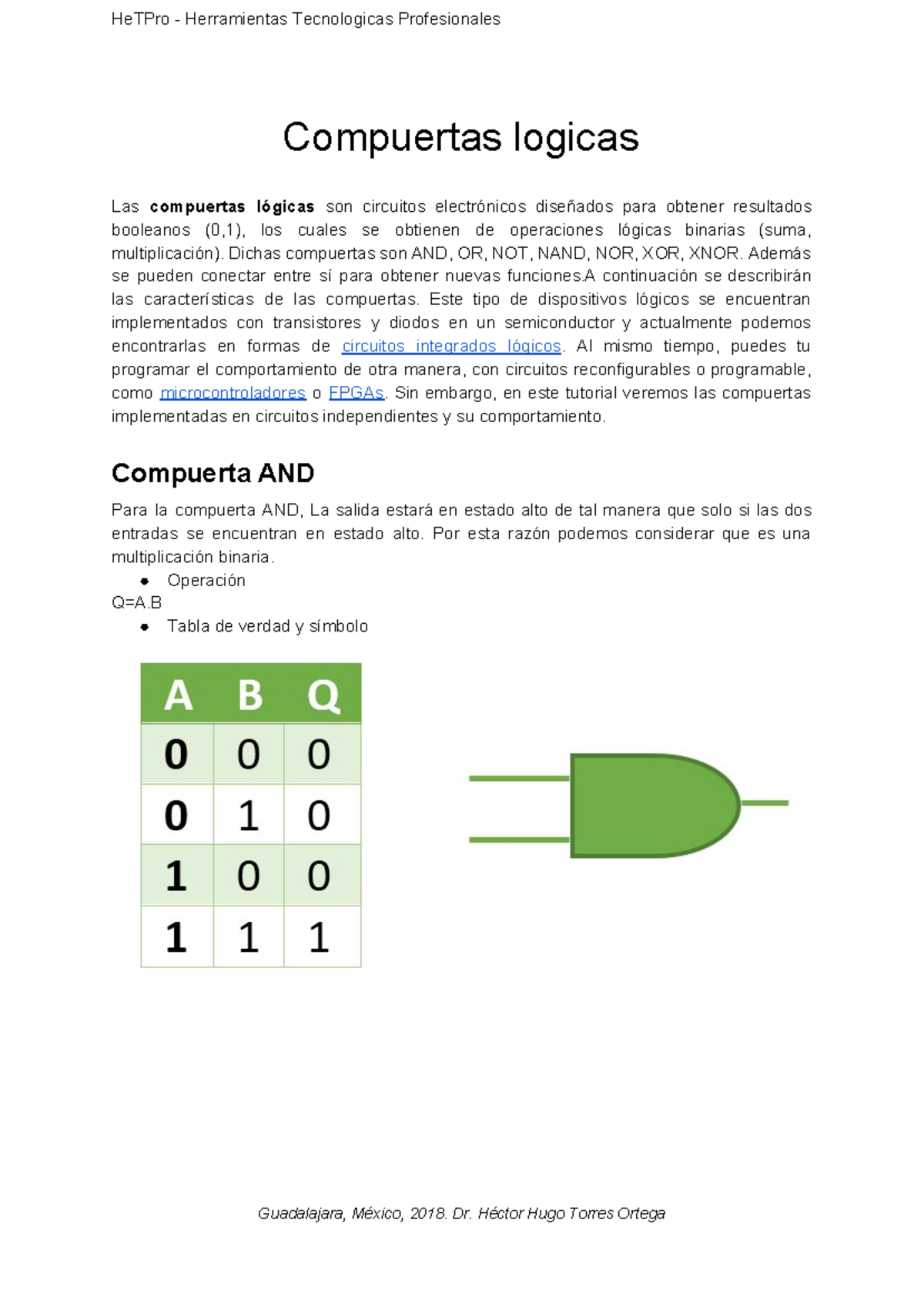 Compuertas-logicas - una solucion basica a las compuertas logicas - Compuertas logicas Las - Studocu