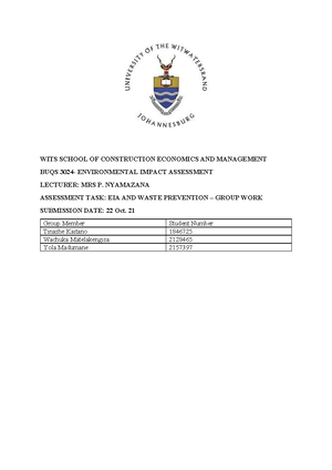 SUS Assignment 5 - 827158 MP Nkosi 69509336 - Assignment 05 SUS1501 ...