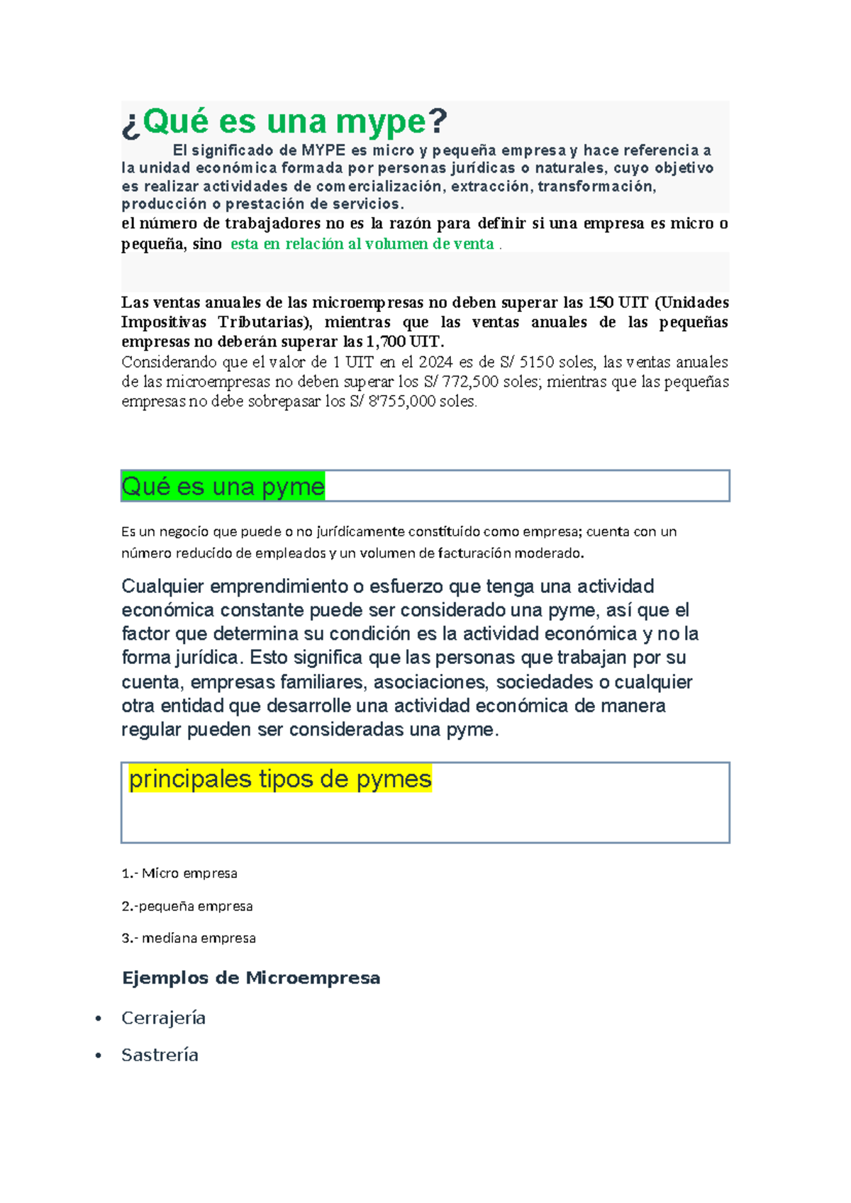 Constitucion DE Empresa - ¿Qué es una mype? El significado de MYPE es ...