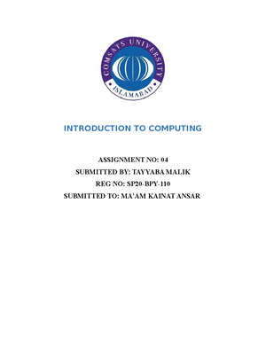 159 - computer generations - Assignment# GENERATIONS OF COMPUTER ...