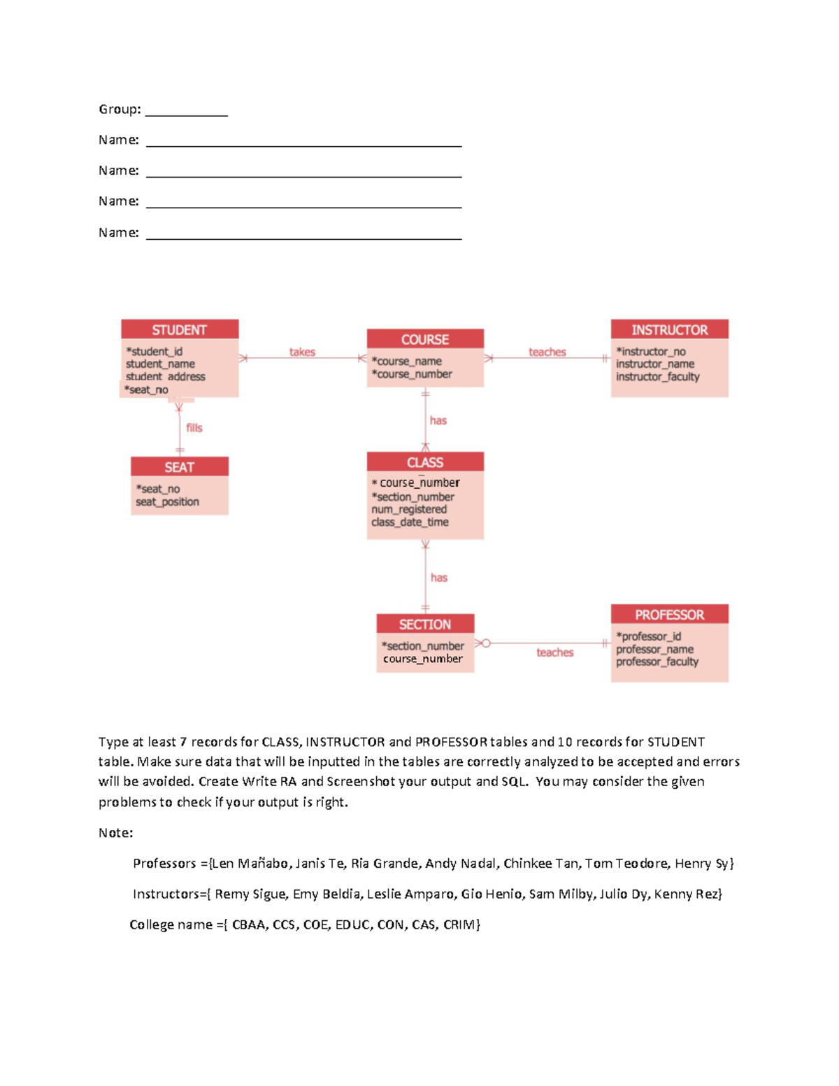 Week 16 Activity - Group: ___________ Name ...