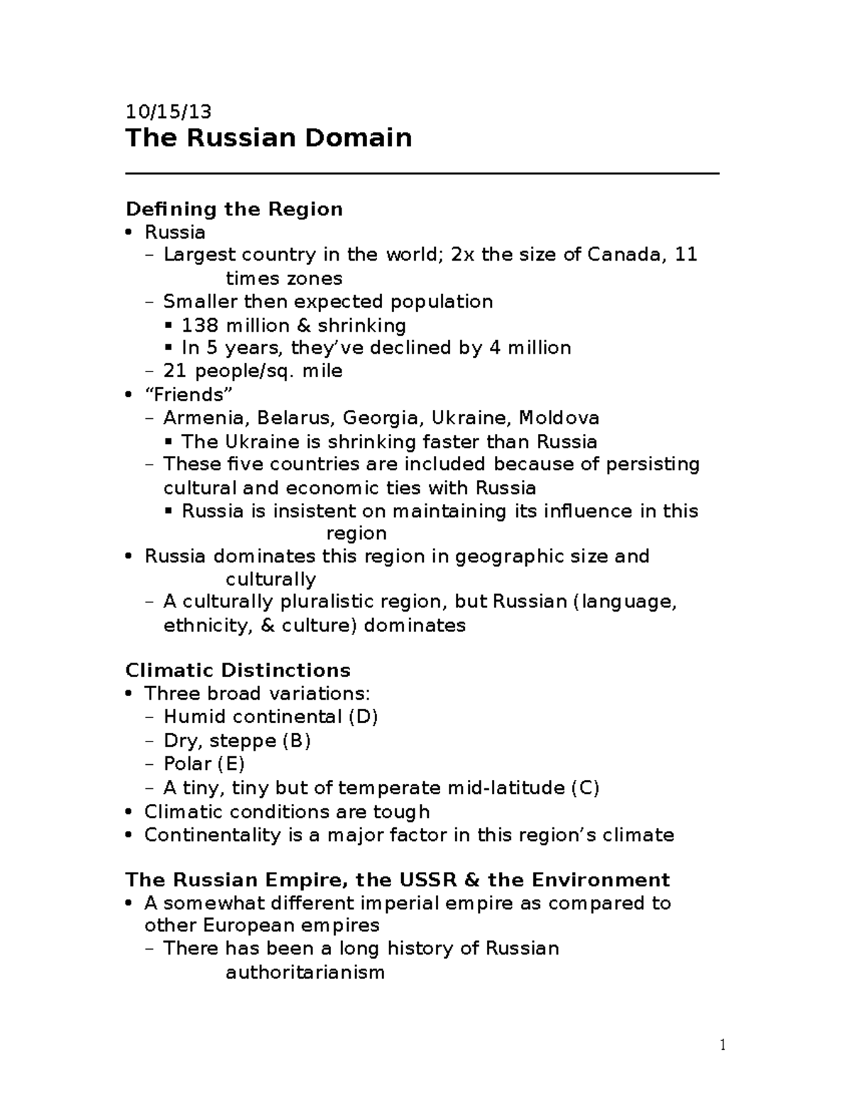the russian domain map