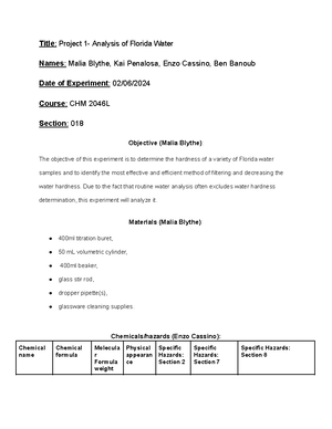 Module #2 Pre-Lab Submission Part 1 - Project 2: Formation And ...