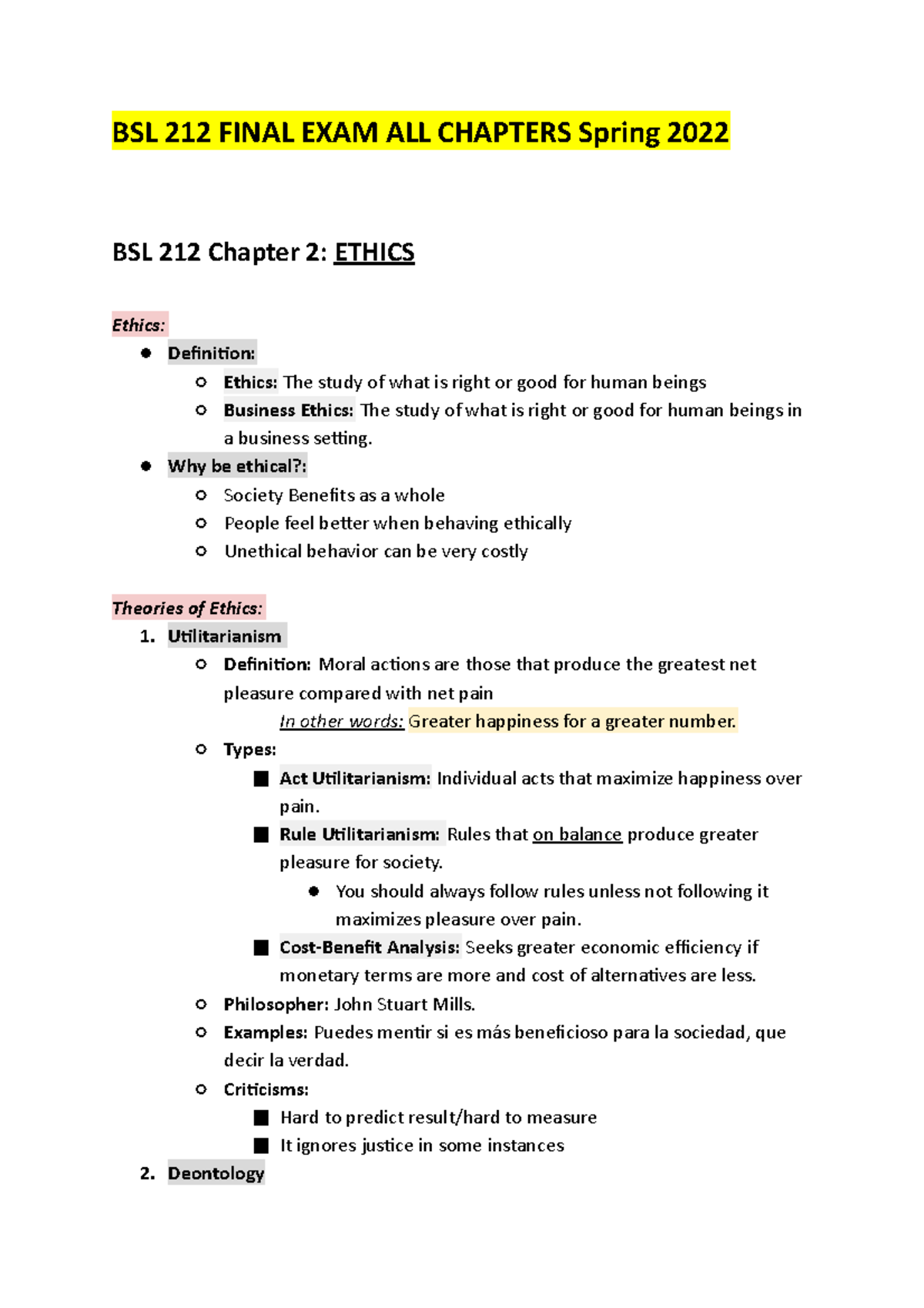 BSL 212 Final EXAM ALL Chapters Spring 2022 - BSL 212 FINAL EXAM ALL ...