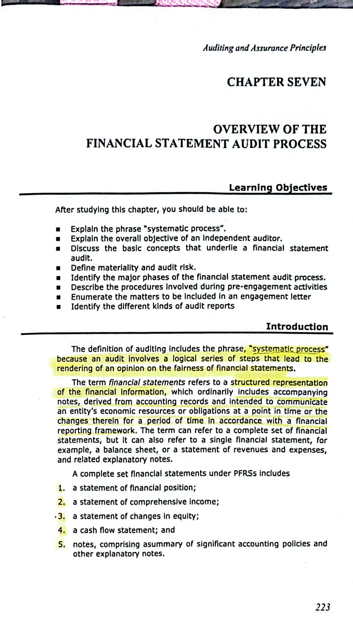 Auditing 1 - Notes - Auditing and Assurance Principles CHAPTER SEVEN ...