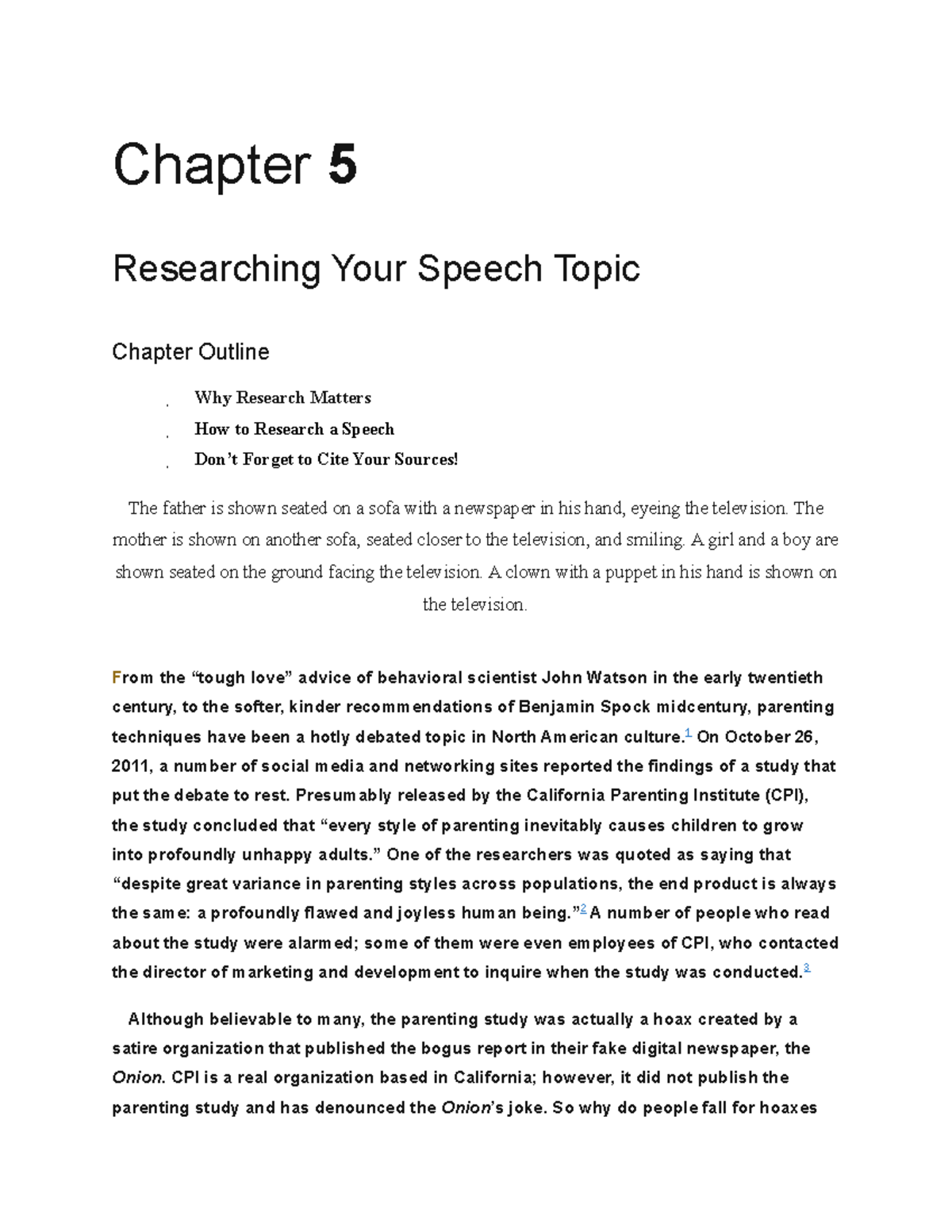 Chapter 5 Researching Your Speech Topic- Speech Craft - Chapter 5 ...