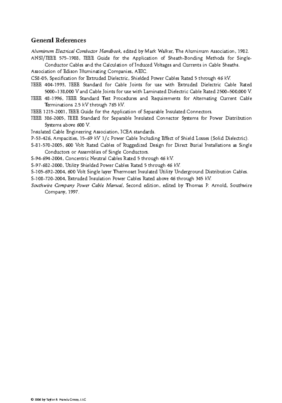 Electric Power Generation 2-25 - General References Aluminum Electrical ...