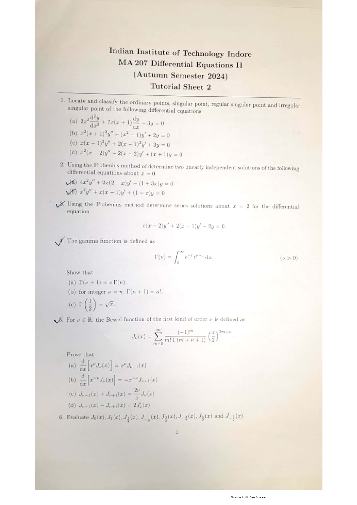 Tutorial 2 soln - useful stuff - Indian Institute of Technology Indore ...