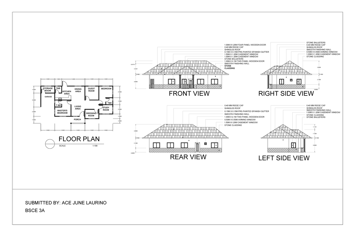 ACE Laurino - efcwesrdtgf - SUBMITTED BY: ACE JUNE LAURINO FLOOR PLAN ...