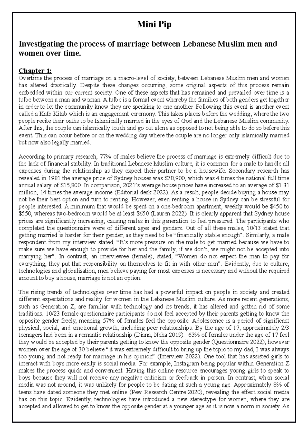 Mini pip - my mini pip - Mini Pip Investigating the process of marriage ...