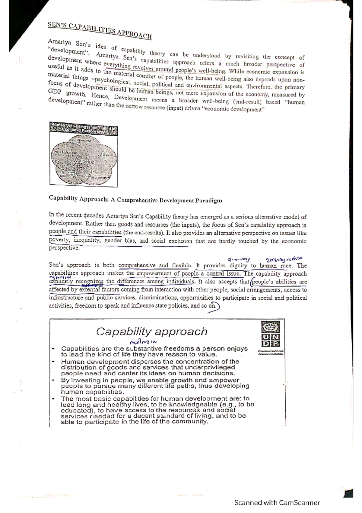 Sen - entitlements and capabilities - Micro Economics - Studocu