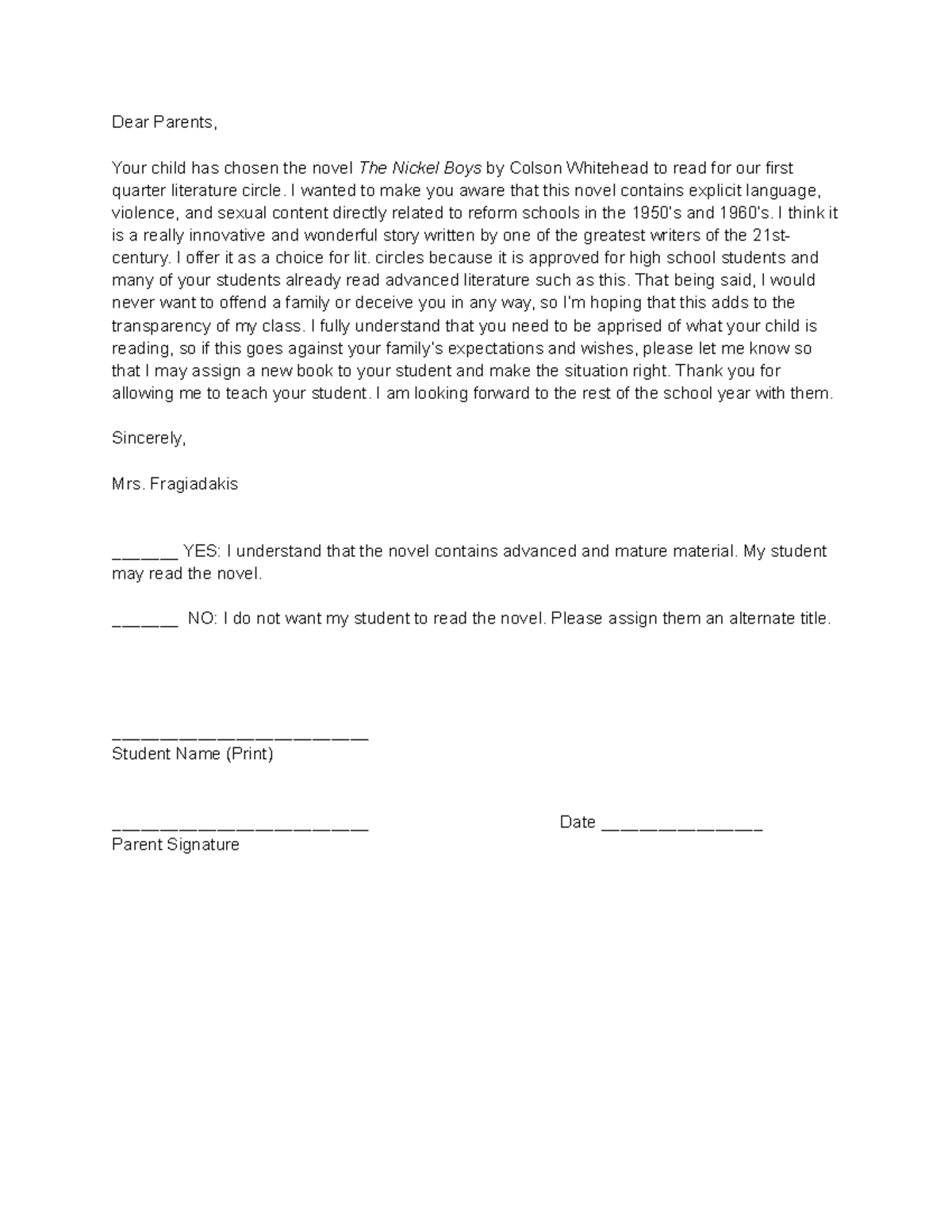 2021-08-26-15-26-36 Nickel Boys Permission Slip - Dear Parents, Your ...