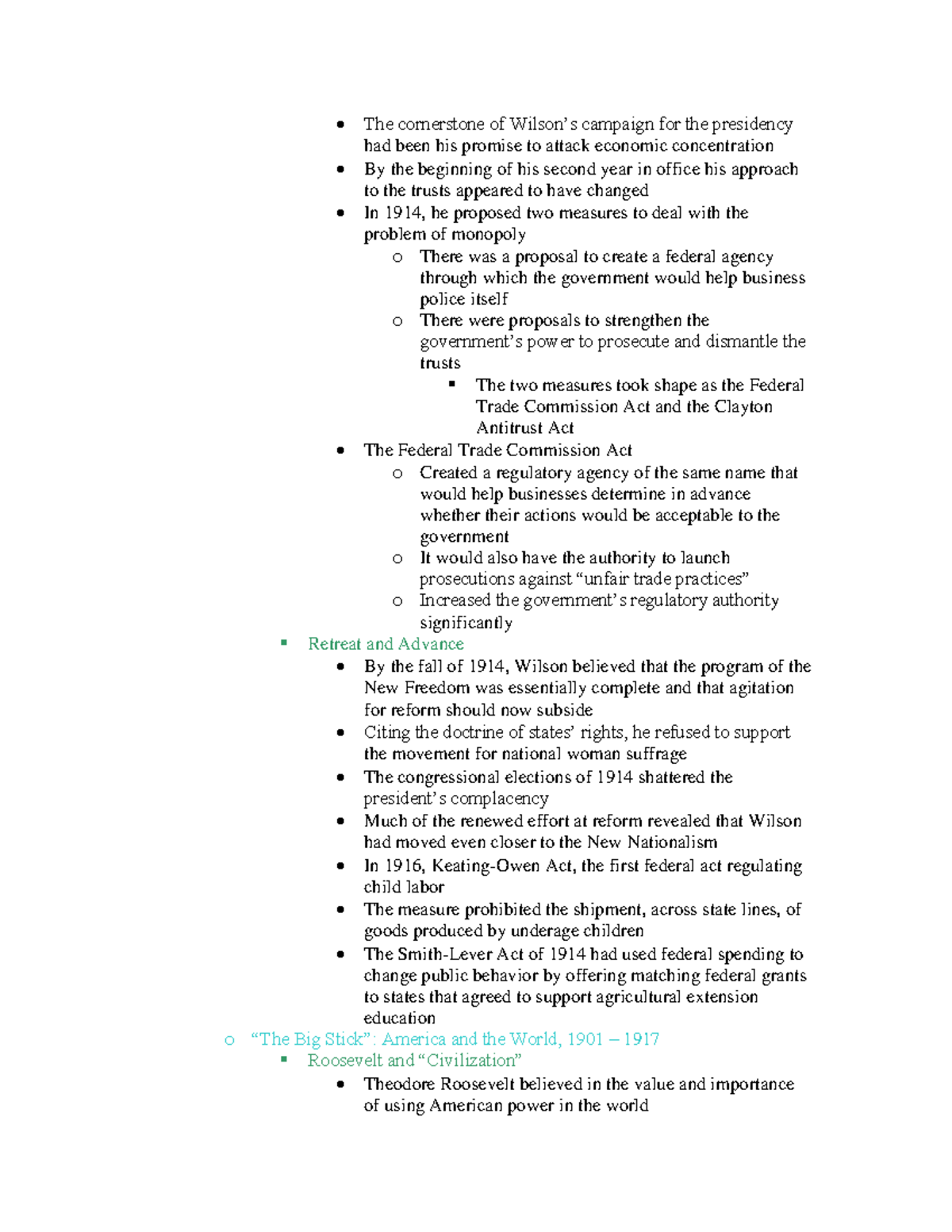 American Consumer Rights Movement - The cornerstone of Wilson’s ...