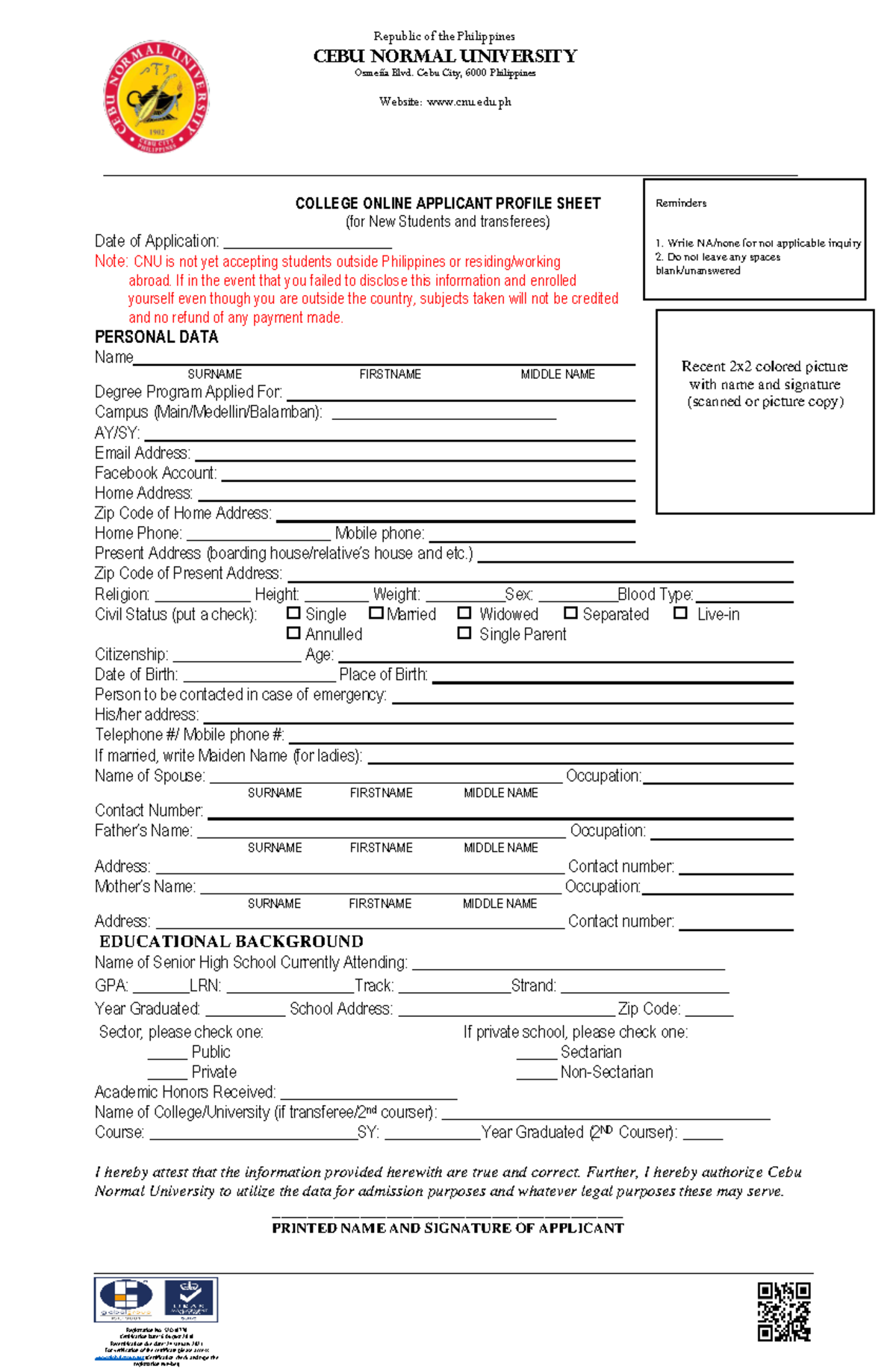 Inbound 5933130494634403277 - Republic of the Philippines Cebu Normal ...