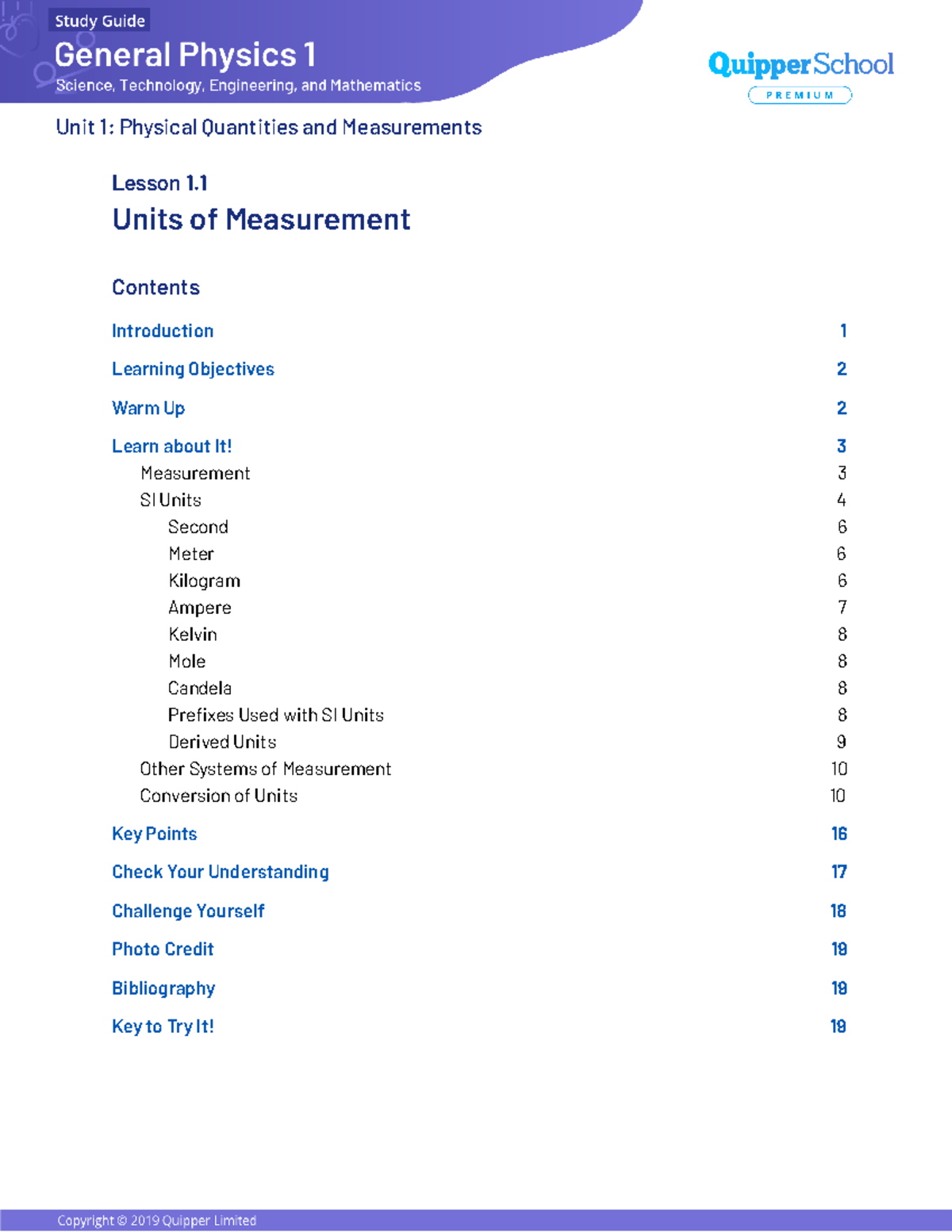 Measurement - Physics - Units of Measurement Lesson 1. Introduction ...