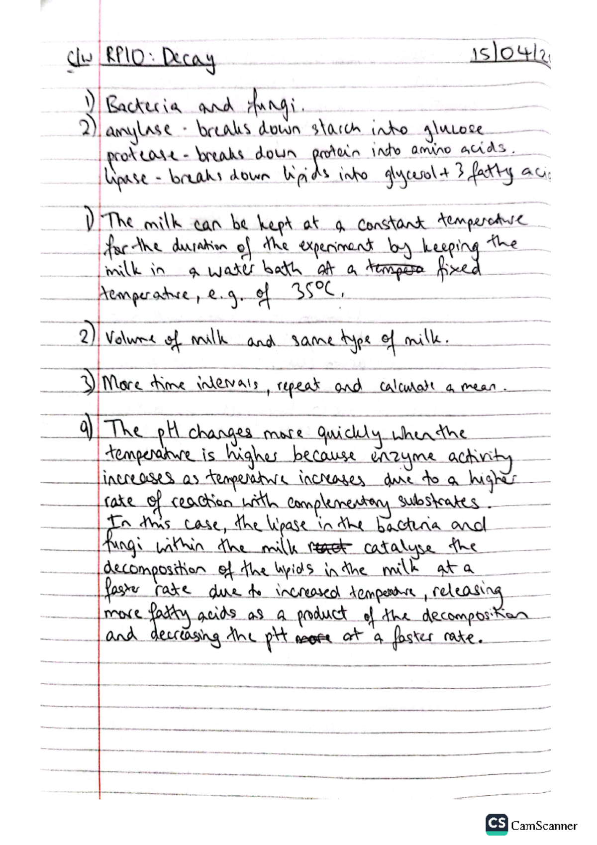 Ecology Notes (GCSE) - CamScanner - Studocu