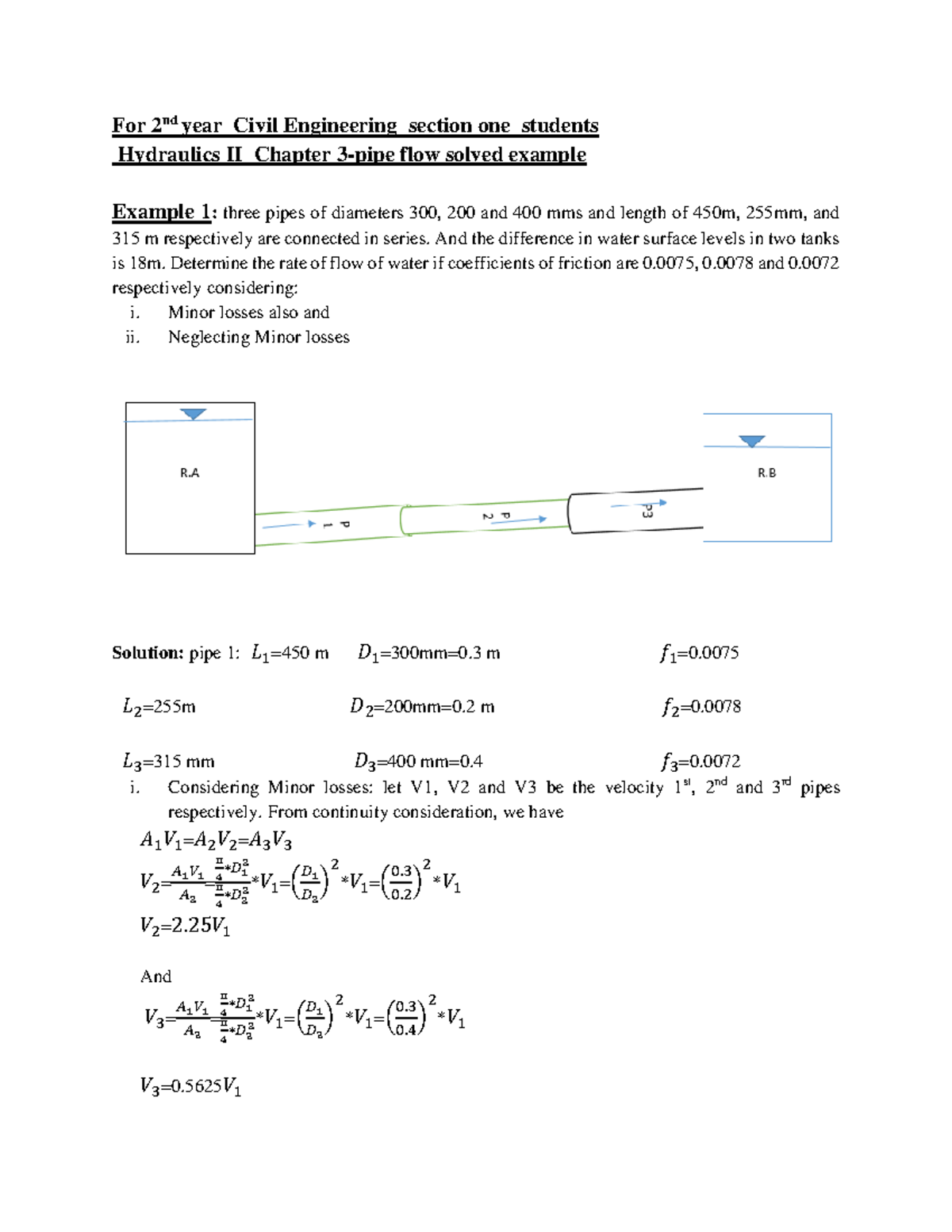 Chapter 3 example - Copy - For 2nd year Civil Engineering section one ...