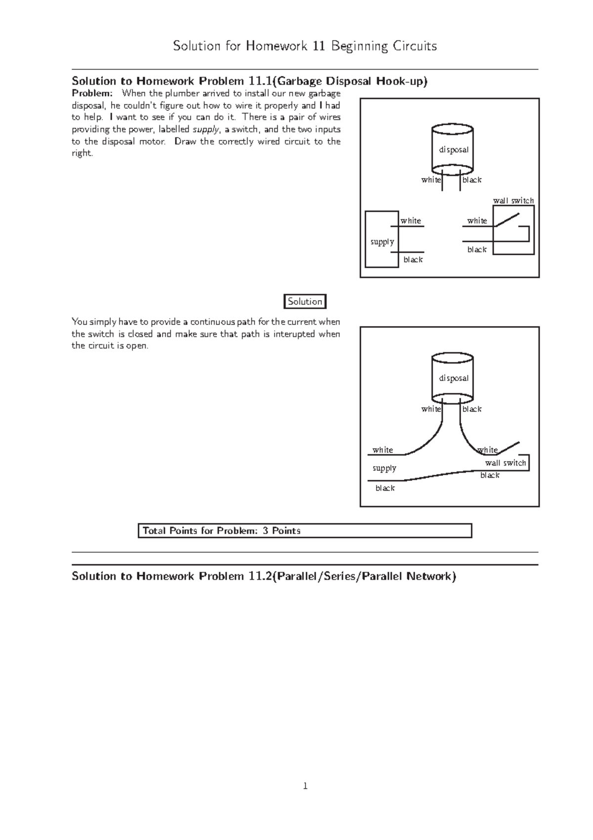 HW11 - 11th HW - Solution for Homework 11 Beginning Circuits Solution to Homework Problem 11 ...