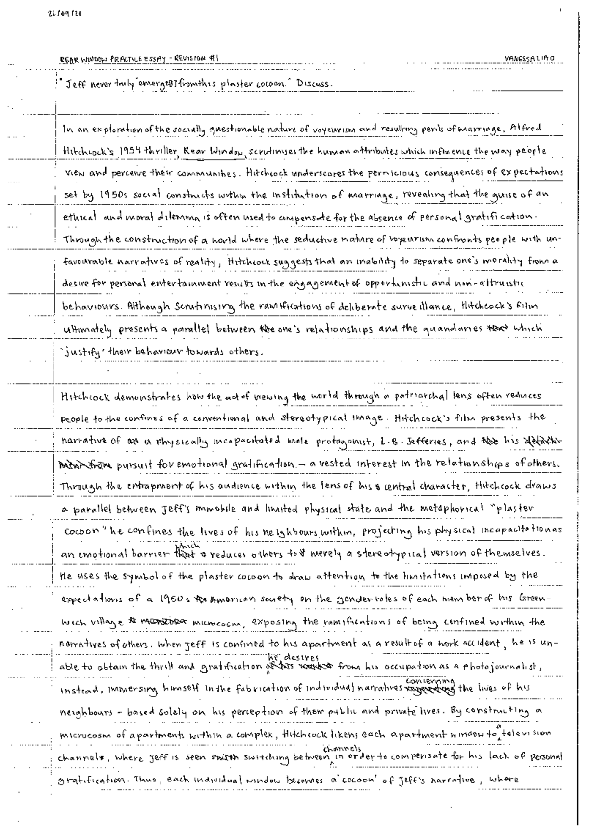 Rear Window 1 - Studocu