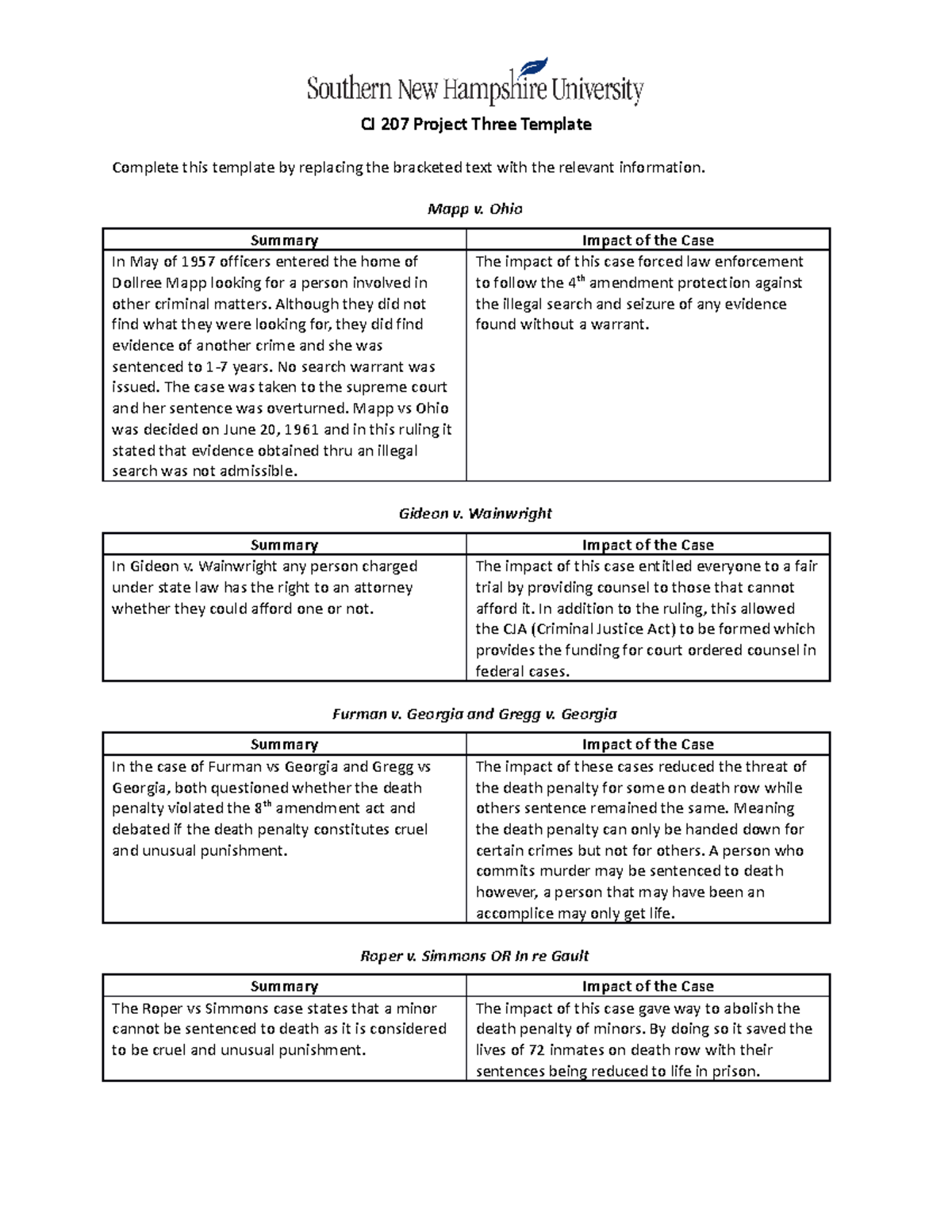 CJ 207 Project Three Template - CJ 207 Project Three Template Complete ...