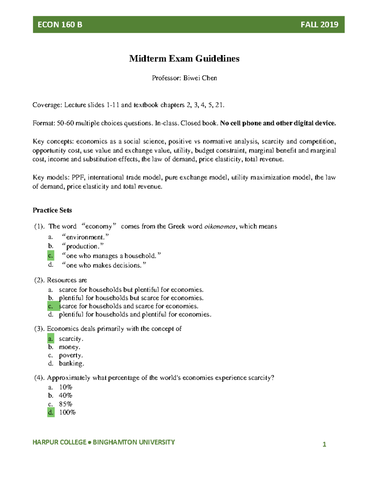 Midterm Guide - Summary Principles Of Microeconomics - Warning: TT: undefined function: 32 ...