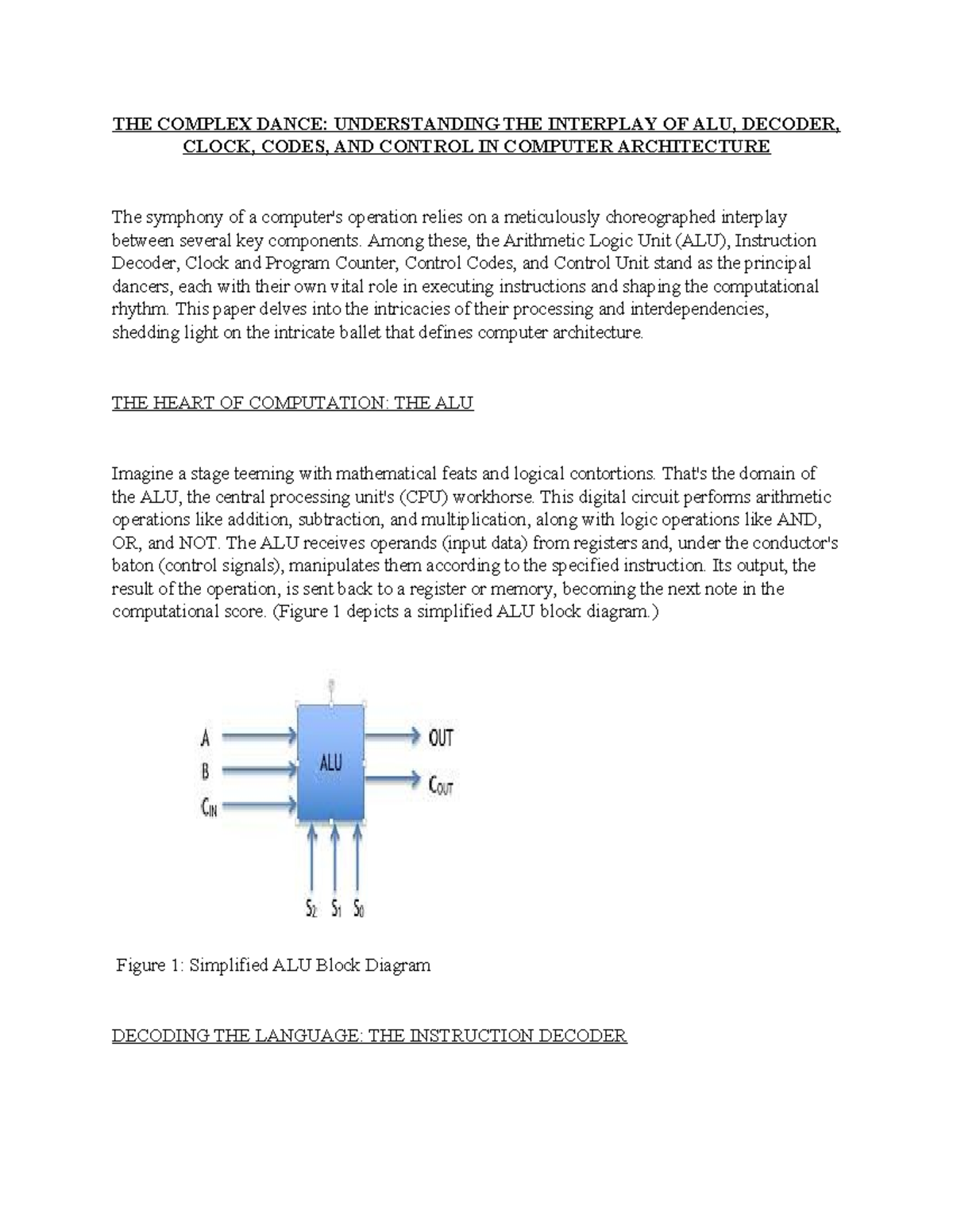 Assignment unit5 - THE COMPLEX DANCE: UNDERSTANDING THE INTERPLAY OF ...
