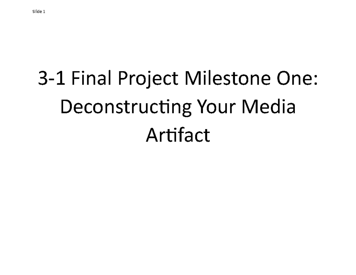 Com130Finalproject - Final - Slide 1 3-1 Final Project Milestone One ...